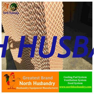 Evaporative cooling pad for poultry and green house