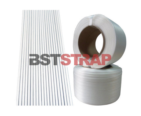 16mm 5/8” Polyester Cord Strap composite strapping with buckle safety of transport logistics strapping tape
