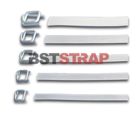 16mm 5/8” Polyester Cord Strap composite strapping with buckle safety of transport logistics strapping tape