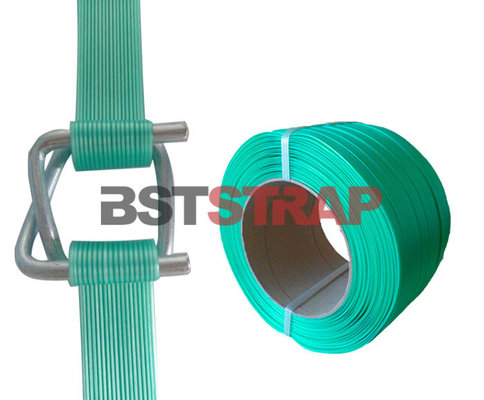 16mm 5/8” Polyester Cord Strap composite strapping with buckle safety of transport logistics strapping tape