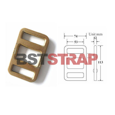 30-50mm Metal Buckle Forged Strap Buckle suitable for woven belt One Way Lashing Buckle