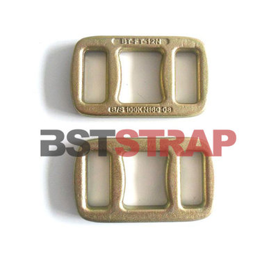 50mm Metal Galvanized Forged Buckle suitable for woven belt One Way Lashing Buckle