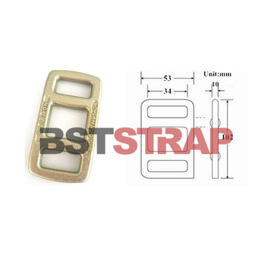 50mm Metal Galvanized Forged Buckle suitable for woven belt One Way Lashing Buckle