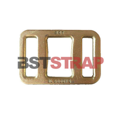 50mm Metal Galvanized Forged Buckle suitable for woven belt One Way Lashing Buckle