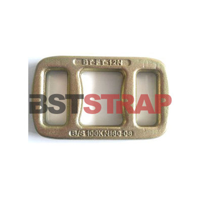 50mm Metal Galvanized Forged Buckle suitable for woven belt One Way Lashing Buckle