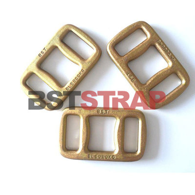 50mm Metal Galvanized Forged Buckle suitable for woven belt One Way Lashing Buckle