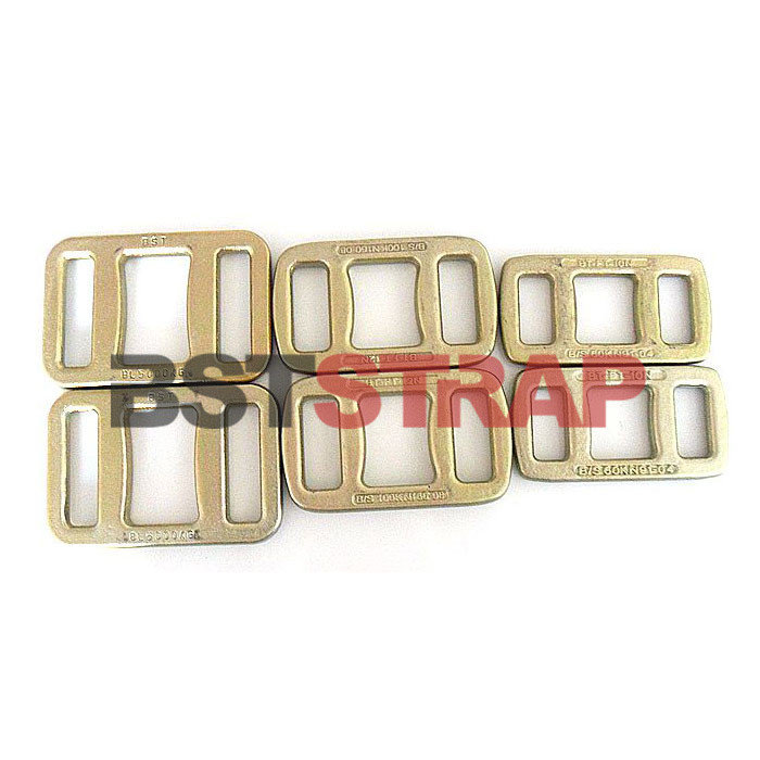 50mm Metal Galvanized Forged Buckle suitable for woven belt One Way Lashing Buckle