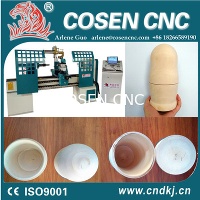 cnc woodworking lathe for wood vase bowl Matryoshka with automatic tool changer