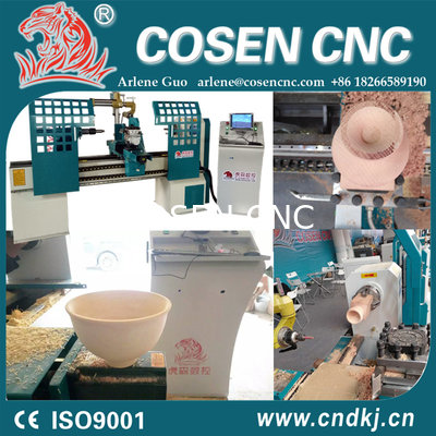 cnc woodworking lathe for wood vase bowl Matryoshka with automatic tool changer