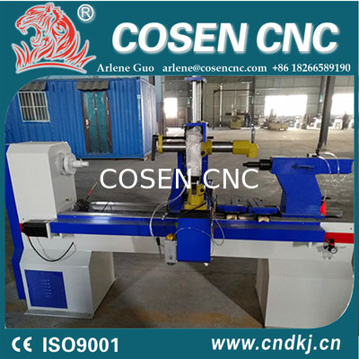Multifunctional wood lathe /cnc wood turning lathe woodworking machine /flat and rotary carve