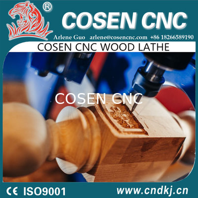 COSEN CNC woodworking lathe machine rotary and flat type 315/415w