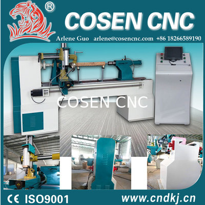 China excellent cnc wood lathe machinery from cosen cnc  for your solid wood staircase