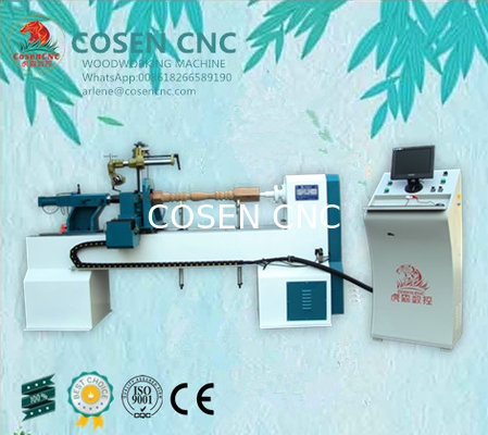 China best selling cnc wood lathe machinery from cosen cnc  for your solid wood staircase