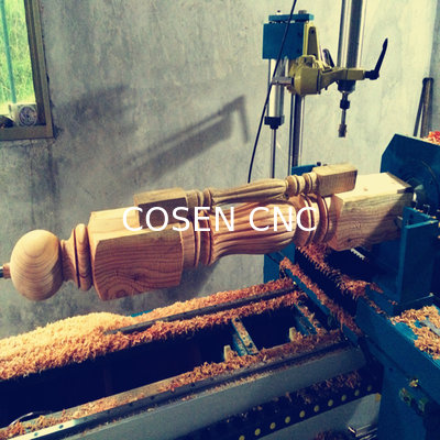 China best multifunctional cnc wood lathe machine from cosen cnc  for your solid wood furniture
