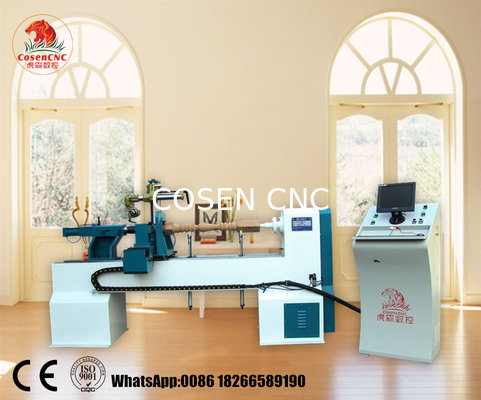 Worldwide hot selling best multifunctional cnc wood lathe machine from cosen cnc  for solid wood columns