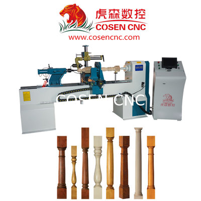 Worldwide hot selling best multifunctional cnc wood lathe machine from cosen cnc  for solid wood columns