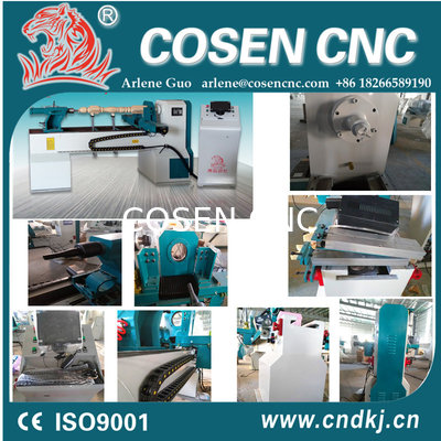 Worldwide hot selling best multifunctional cnc wood lathe machine from cosen cnc  for solid wood columns