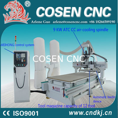 High performance solid wood processing wood router machine from cosen cnc