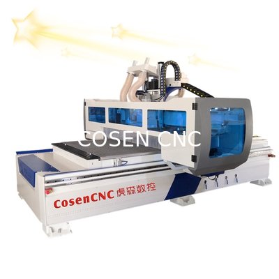 Wooden furniture production cnc router center with atc boring group