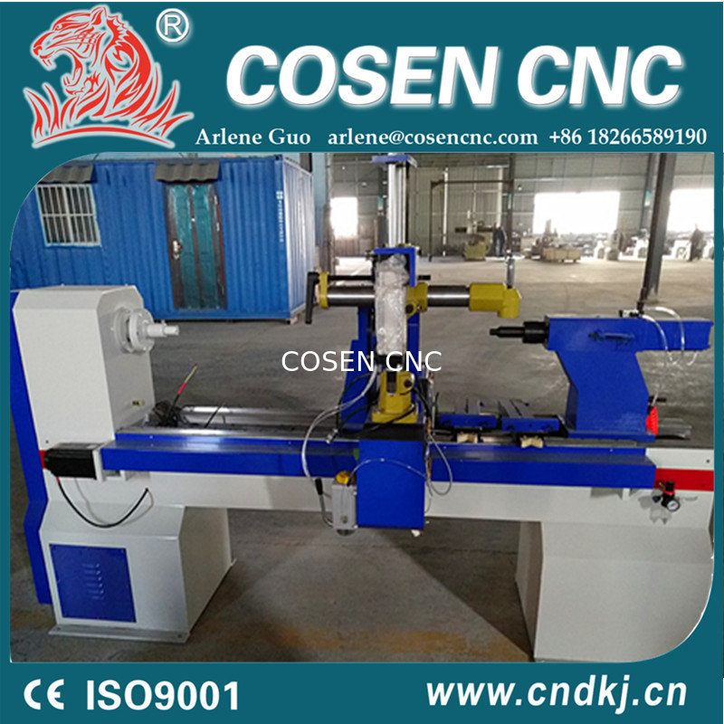 Multifunctional wood lathe /cnc wood turning lathe woodworking machine /flat and rotary carve