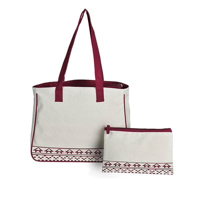 extra large 12oz cotton canvas tote bag heavy duty with zipper