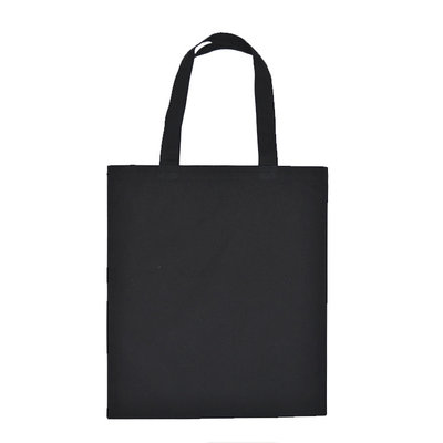 sublimation cheap average size black or natural canvas bag tote bag