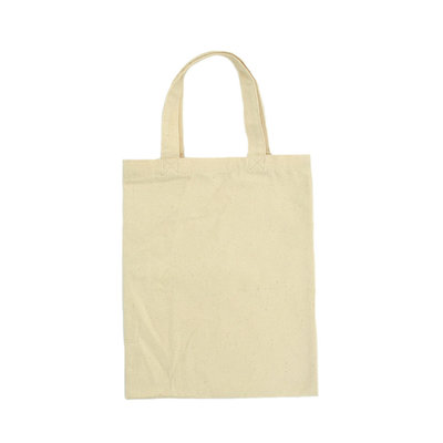 Small Natural Cotton Canvas Tote Bag Custom Printed Plain Cloth Bags