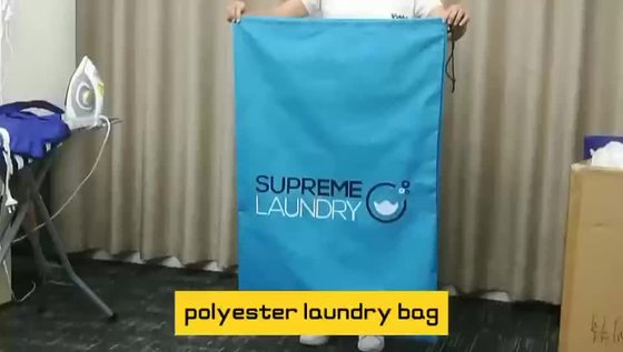 Home Use Polyester Promotional Drawstring Bags Extra Large Drawstring Laundry Bag