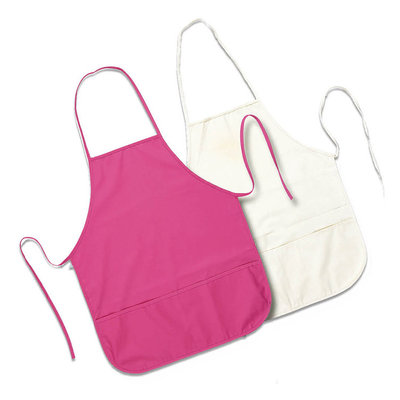 Plain Cotton Kitchen Cooking Apron For Kids Custom Logo Accepted
