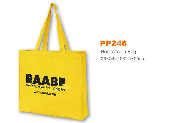 80gsm woven fabric carry shopping tote bag non woven customized color