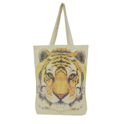 Cotton sheeting bag natural economy tote 36x37cm with boat bottom
