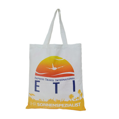 Cotton sheeting bag natural economy tote 36x37cm with boat bottom