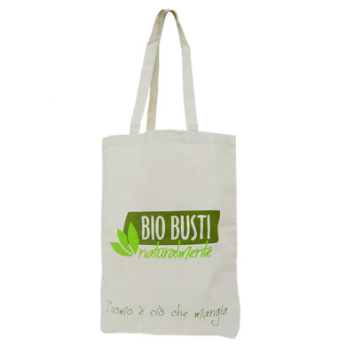 Pure Cotton Shopper Tote Bags In Standard Size Custom Logo Available