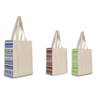Stylish Custom Print 100% Cotton Canvas Bag  Eco-Friendly handle bag