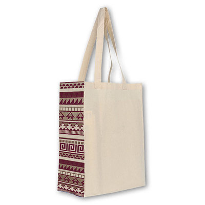 Stylish Custom Print 100% Cotton Canvas Bag  Eco-Friendly handle bag