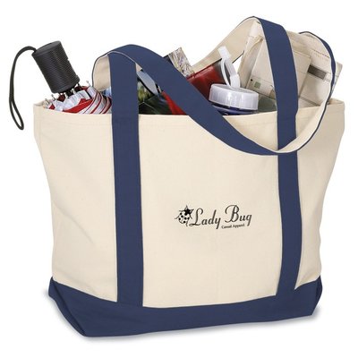 Promotional Cotton Canvas Shopping Bags , Custom Printed Cotton Canvas Tote