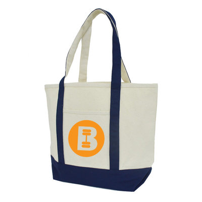 Standard Size Cotton Canvas Tote Bag / Handbags Custom Printing Accepted
