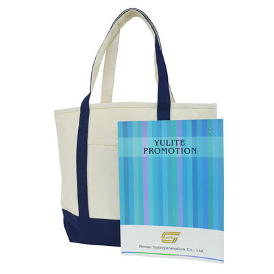 Standard Size Cotton Canvas Tote Bag / Handbags Custom Printing Accepted