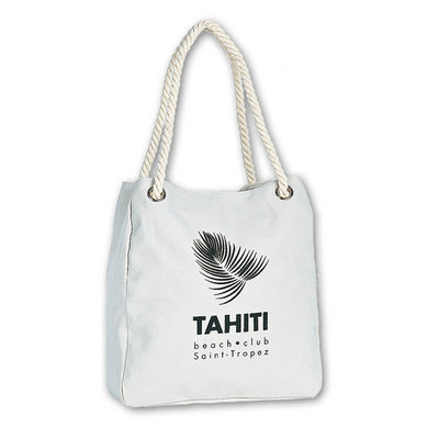 100% eco-friendly custom plain heavy cotton rope cotton canvas tote bag