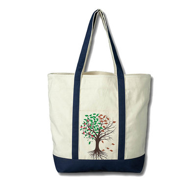 custom blank heavy duty 340gsm cotton canvas shopping tote bag