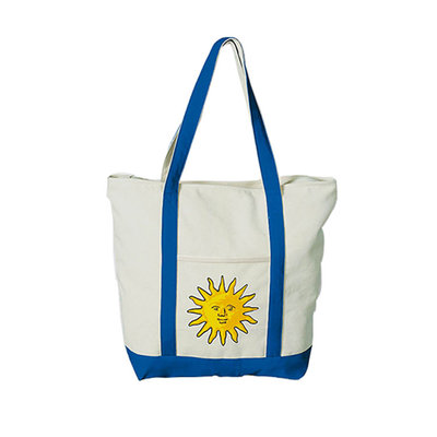 Heavy Duty 12oz Canvas Tote Beach Bag With Zip Working / Shopping Use
