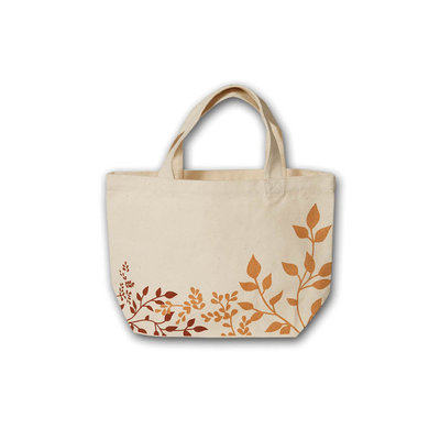 customized women lady kids colorful short handle canvas tote lunch bag