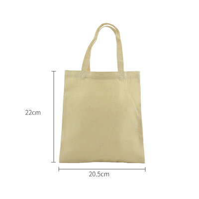 Small Natural Cotton Canvas Tote Bag Custom Printed Plain Cloth Bags
