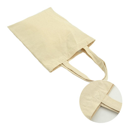 Small Natural Cotton Canvas Tote Bag Custom Printed Plain Cloth Bags