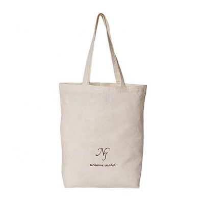 Recyclable Large Cotton Tote Shopping Bags Custom Plain Cloth Tote Bags