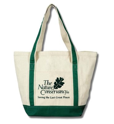 Recyclable Personalized Tote Bags , Custom Cotton Canvas Tote Bag