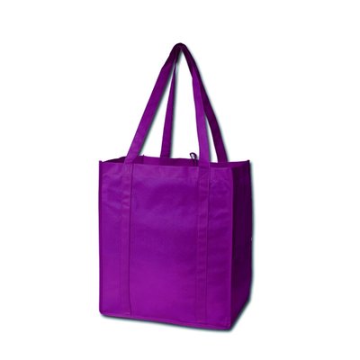 US Style Non Woven Grocery Bags With Long Cross Stitching Handles