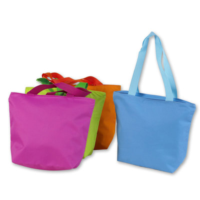 Multi Color Optional Summer Beach Tote Bags , Polyester Beach Shoulder Bag