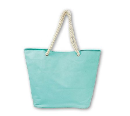 Ladies Summer Beach Tote Bags With Rope Handles Customized Logo Accepted