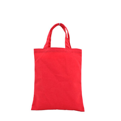 customized color tote bag 100% cotton short handle eco-friendly shopping bag